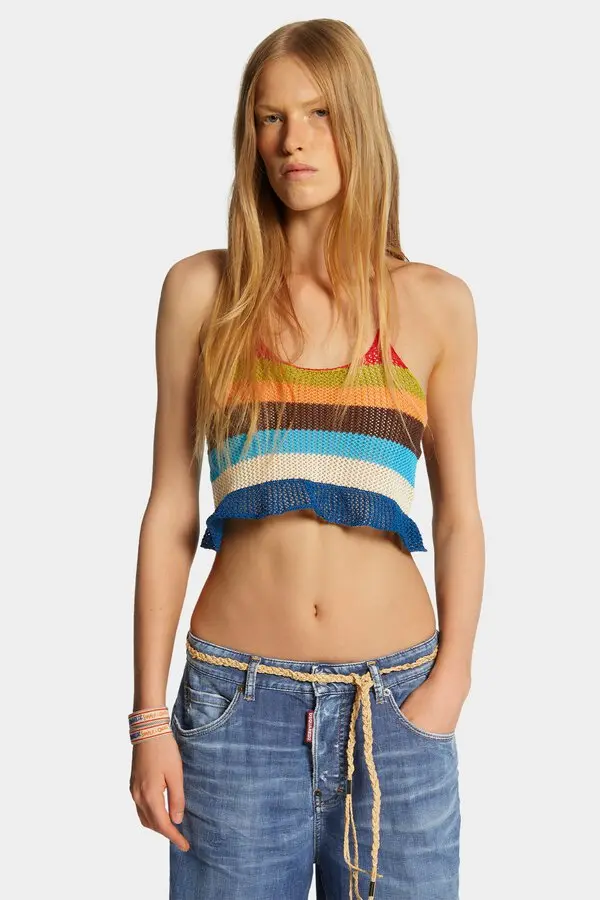 Dsquared2 Summer Lovers Knit Halter Neck Top