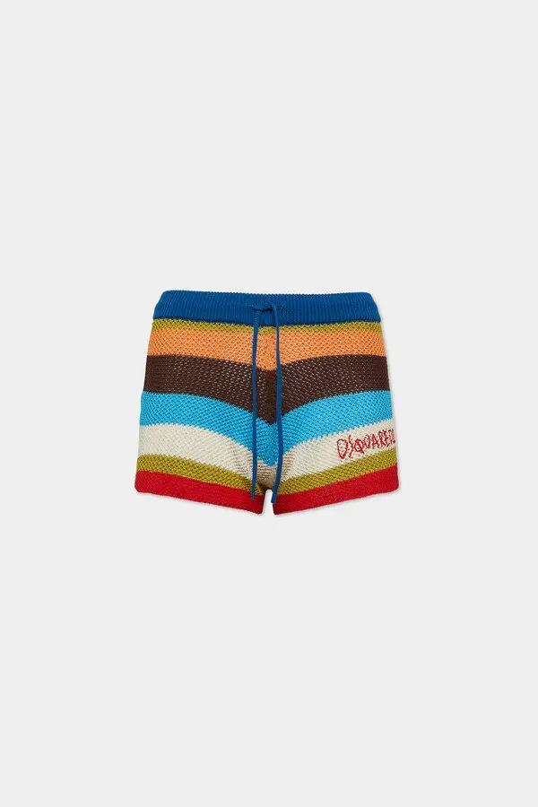 Dsquared2 Summer Lovers Knit Shorts - Black