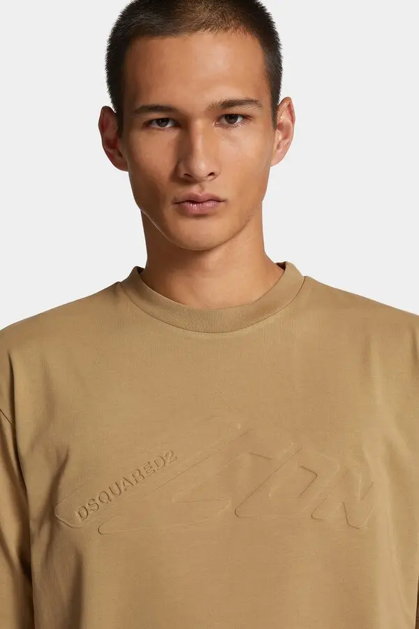 Dsquared2 Icon New Generation Loose Fit Embossed T-shirt - White