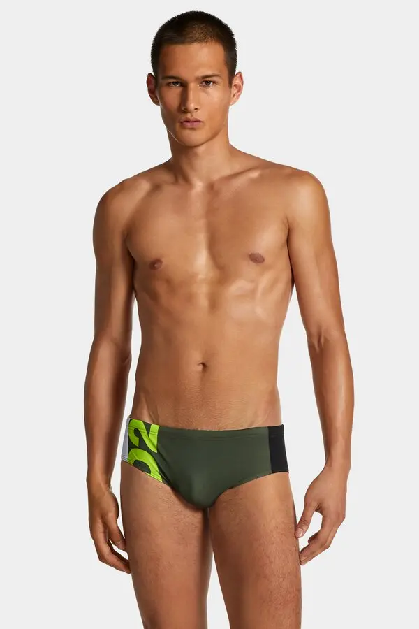 Dsquared2 Logo Colour-block Swim Brief