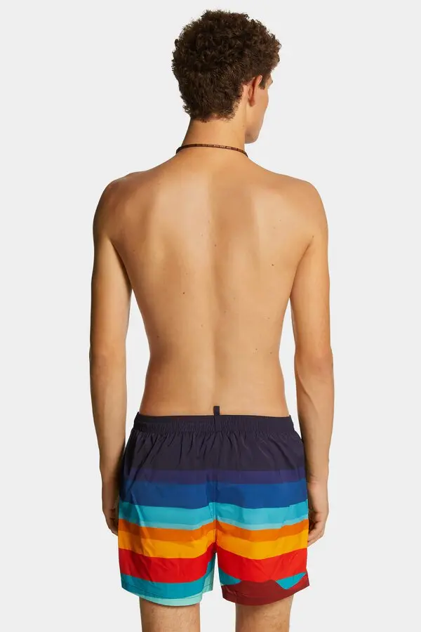 Dsquared2 Summer Lovers Sunset Midi Swim Boxer