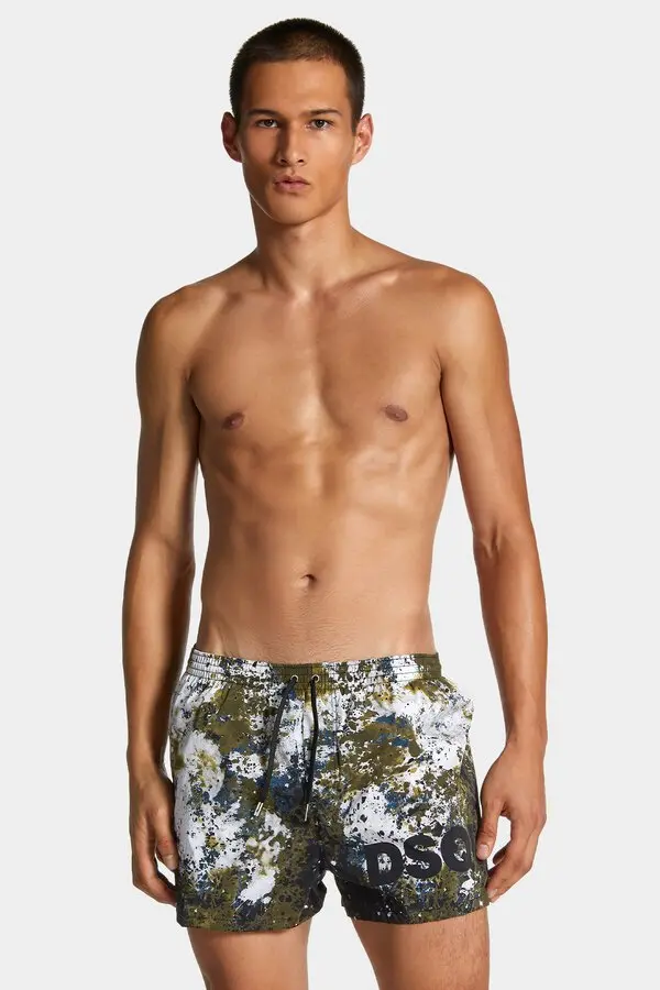 Dsquared2 Canadian Camouflage Midi Swim Boxer