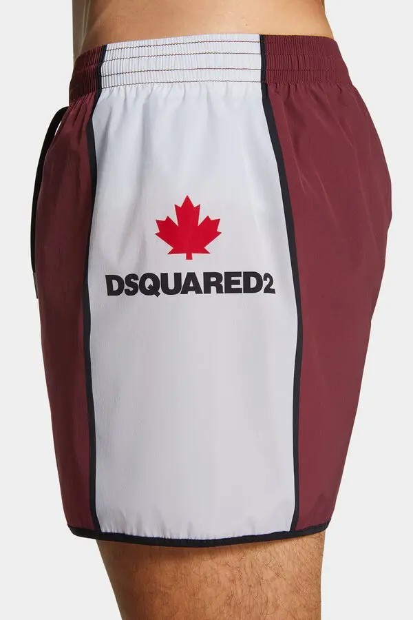 Dsquared2 Boxeur Maple Leaf Midi Swim Boxer