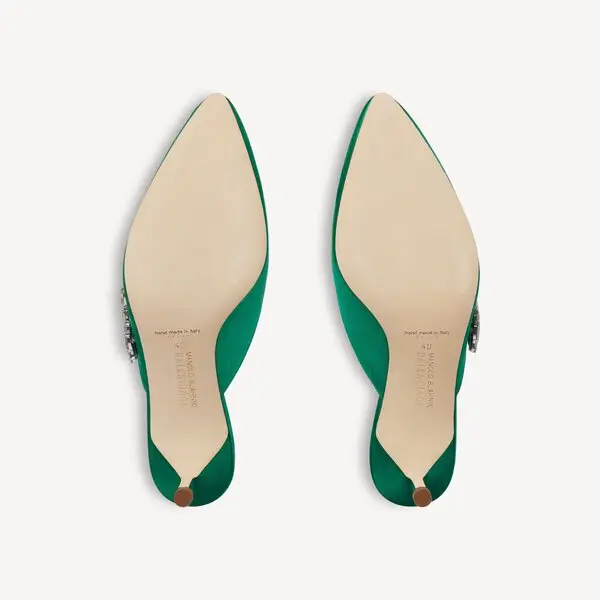 Balenciaga X Manolo Blahnik Almond-toe Mules