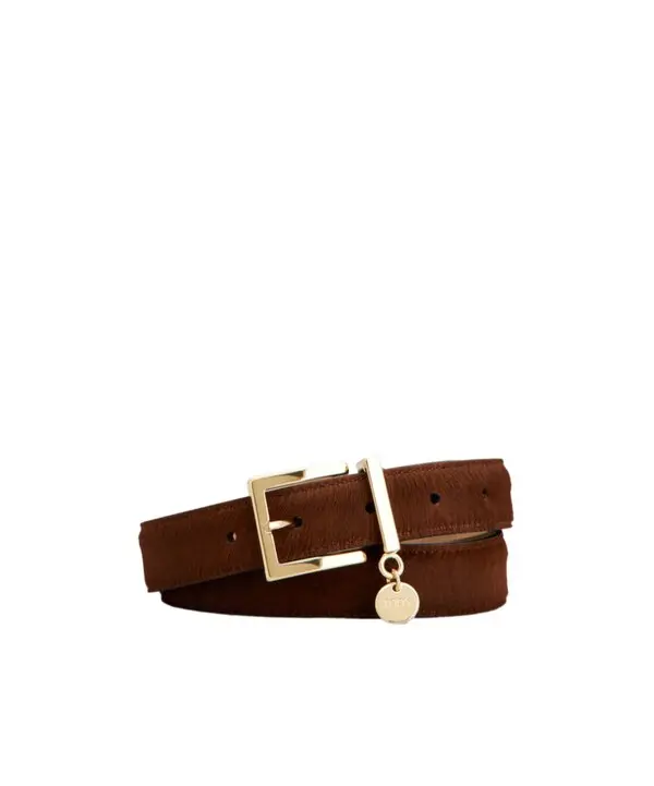 TOD'S Belt In Pony Effect Leather - Brown