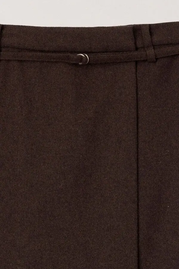 DUNST Maxi Wrap Skirt Brown