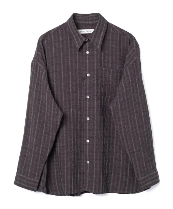 SUNFLOWER Stable Textured Checked Shirt