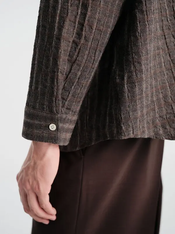 SUNFLOWER Stable Textured Checked Shirt