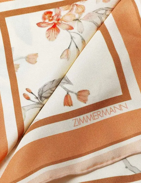 Zimmermann Printed Silk Square Scarf