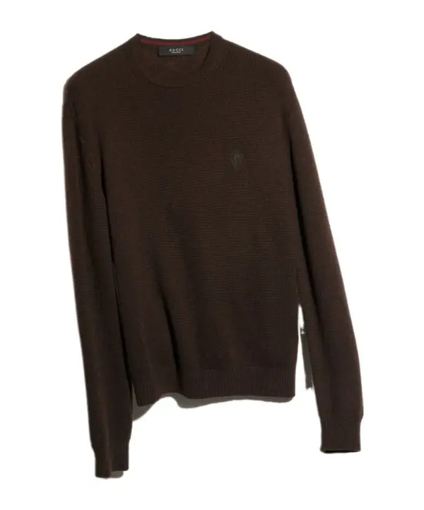 Gucci Knit Cashmere Sweater With Embroidery