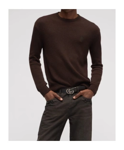 Gucci Knit Cashmere Sweater With Embroidery