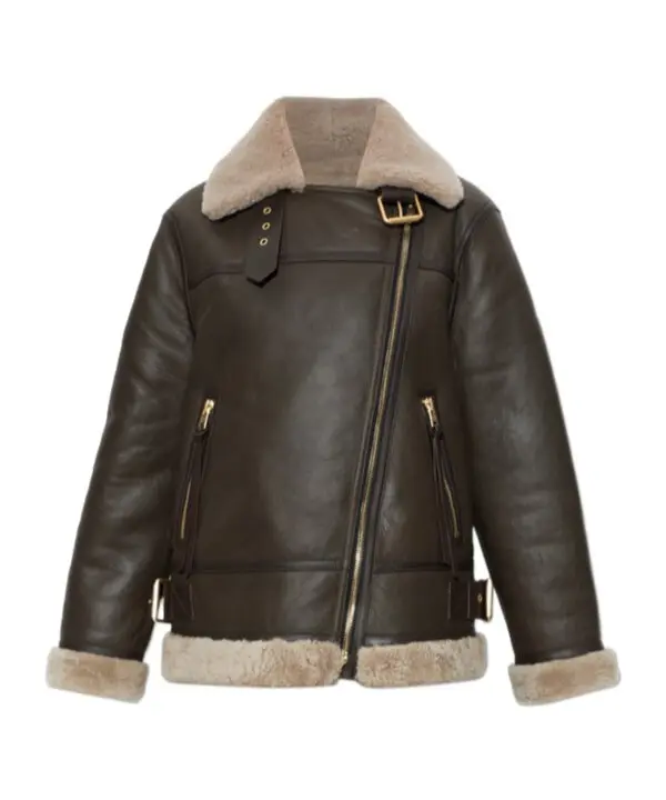 ALLSAINTS Long-sleeve Leather Jacket With An Asymmetrical Zipper - Black