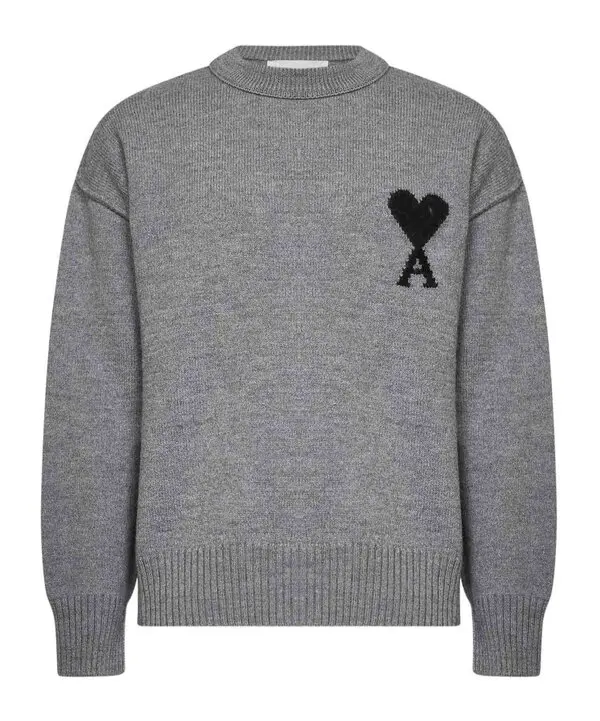 AMI Paris Long-sleeved Knit Top