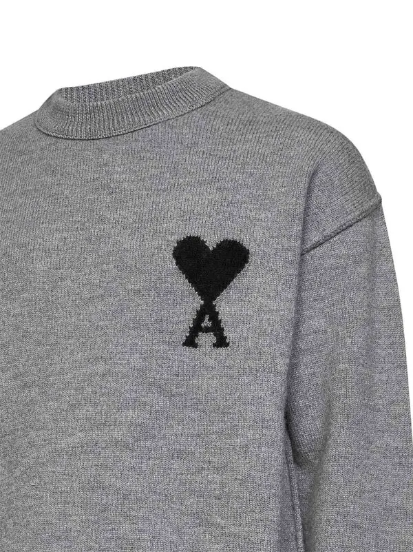 AMI Paris Long-sleeved Knit Top