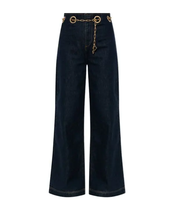 Cult Gaia Wide-leg Denim Trousers