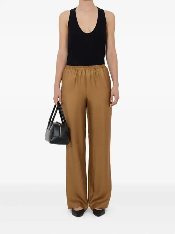 Loulou De Saison Alera Wide-leg Silk Pants