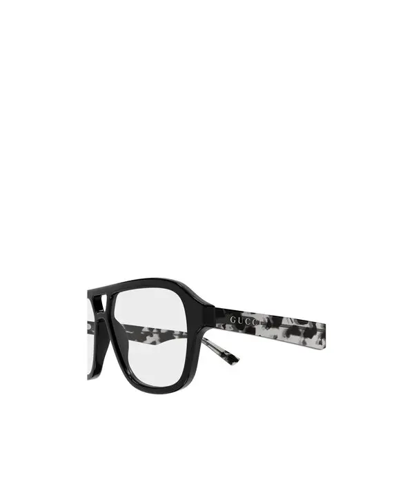 Gucci Pilot-frame Tortoiseshell-effect Glasses