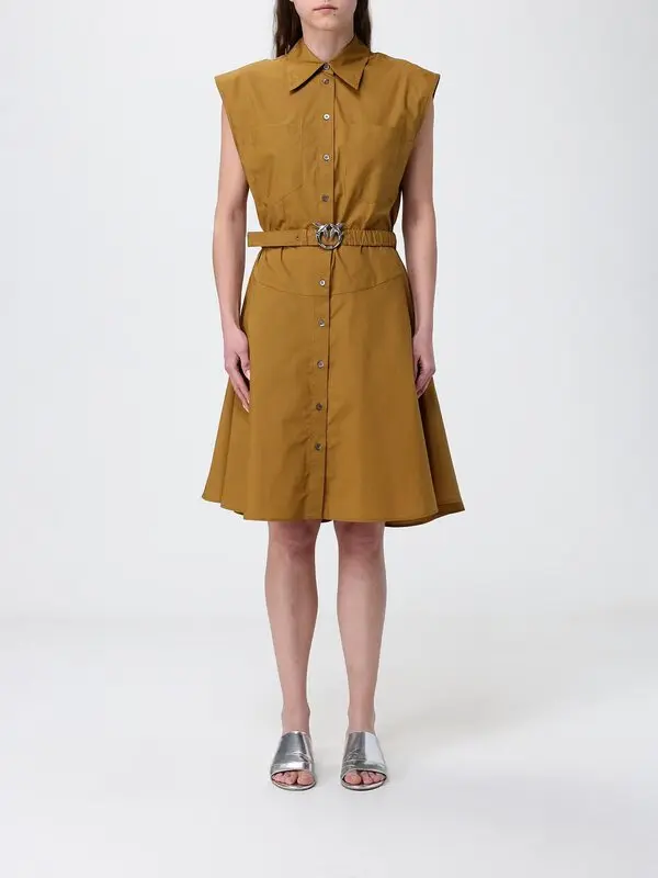 Pinko Belted Shirt Dress