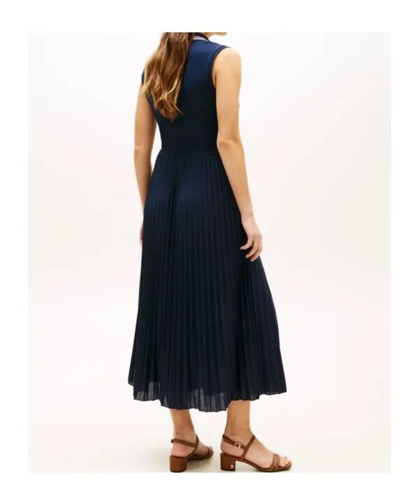 Tommy Hilfiger 1985 Pleated Sleeveless Midi Dress