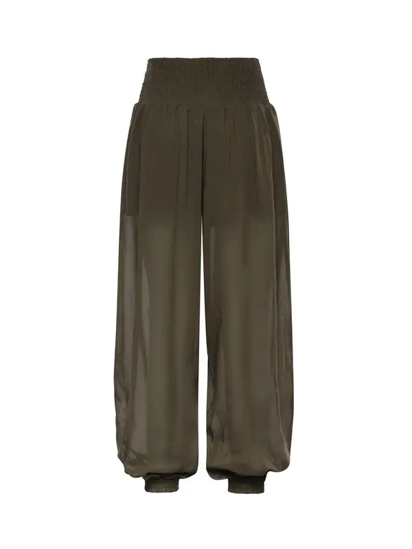 Pinko Semi-sheer Balloon-fit Trousers
