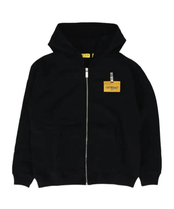 Off-White Long-sleeves Hoodie - Black