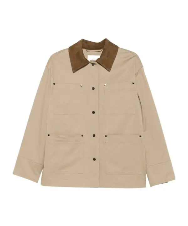 JOSEPH Suede-collar Utility Jacket