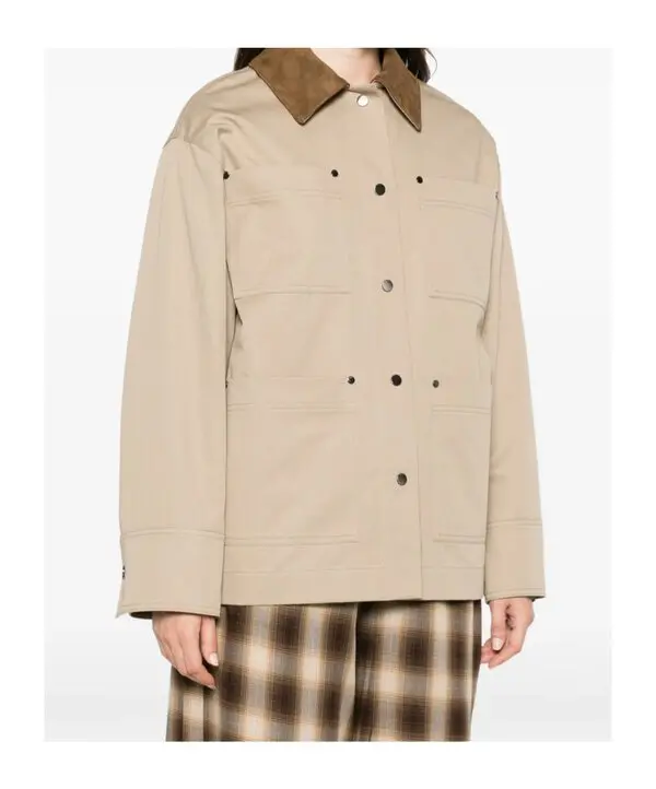 JOSEPH Suede-collar Utility Jacket