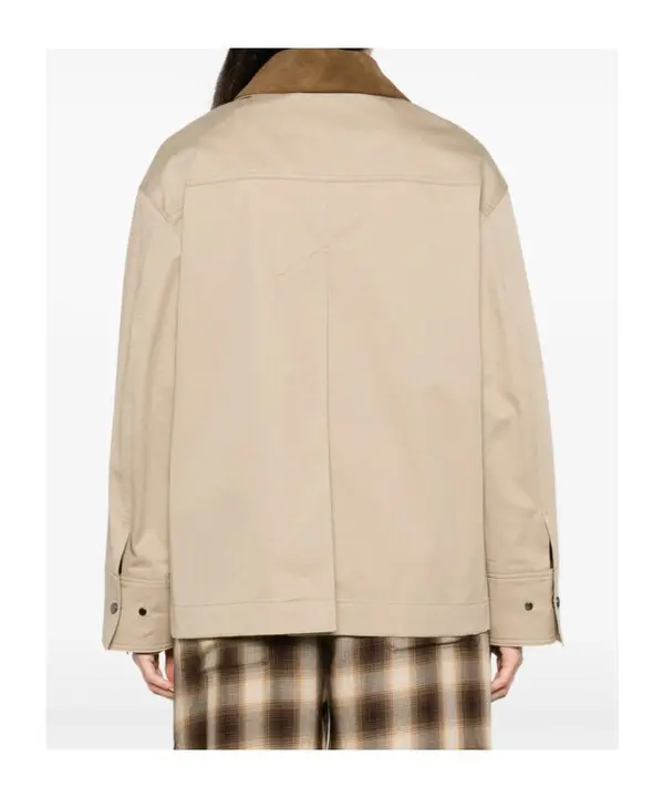 JOSEPH Suede-collar Utility Jacket