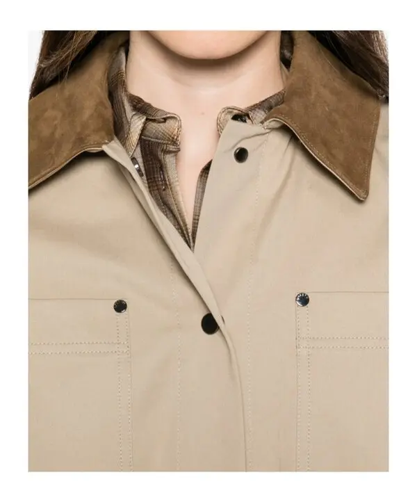 JOSEPH Suede-collar Utility Jacket