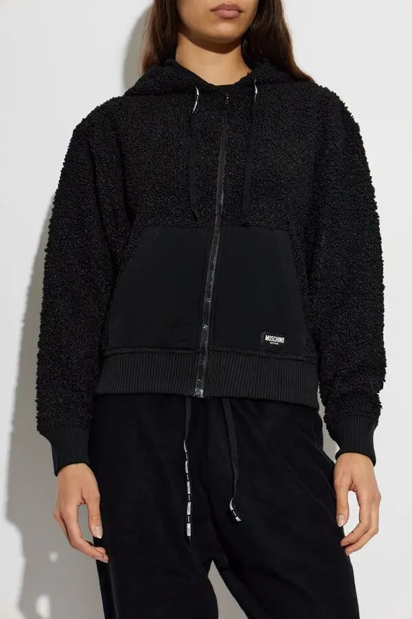 Moschino Patch Zip-up Hoodie