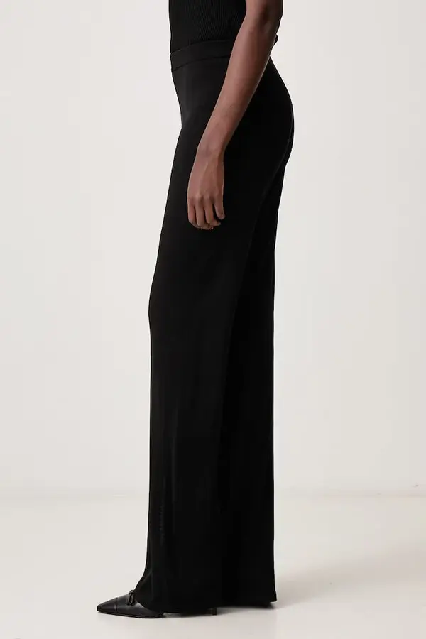 Soeur High-waisted Knit Flare Pants