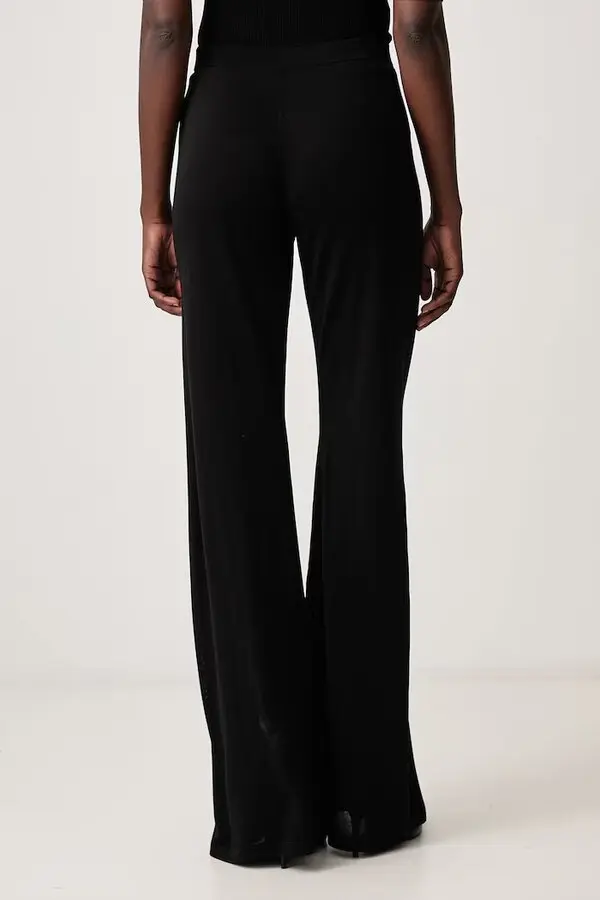 Soeur High-waisted Knit Flare Pants
