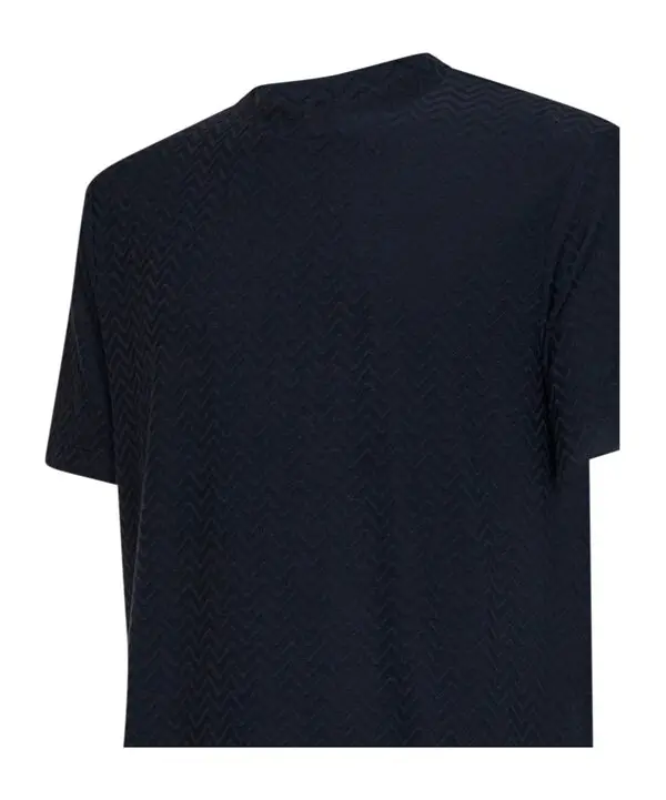 Giorgio Armani Chevron-knit T-shirt