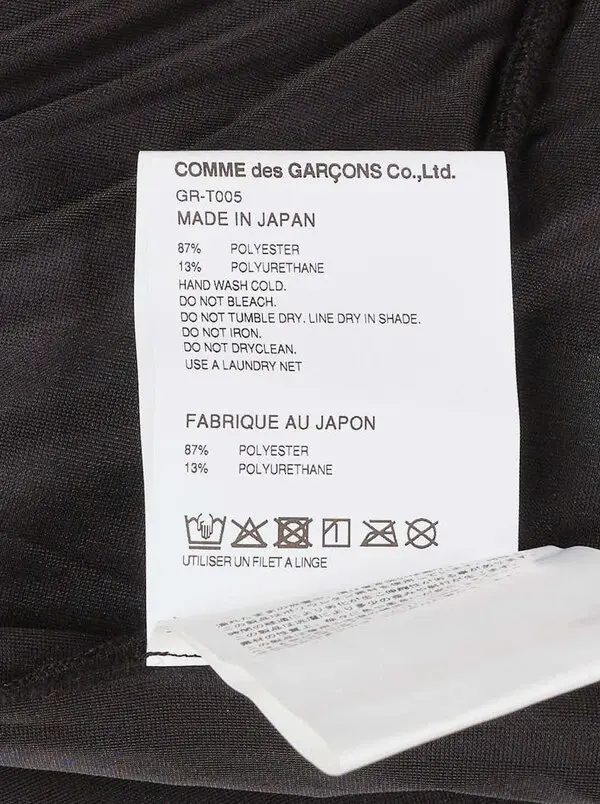Comme Des Garçons Sleeveless Draped Pleated Blouse