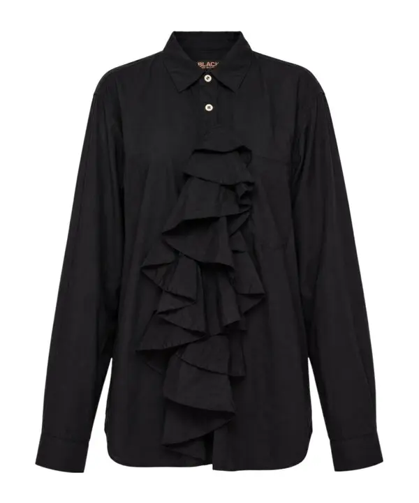 Comme Des Garçons Asymmetric Ruffle Shirt