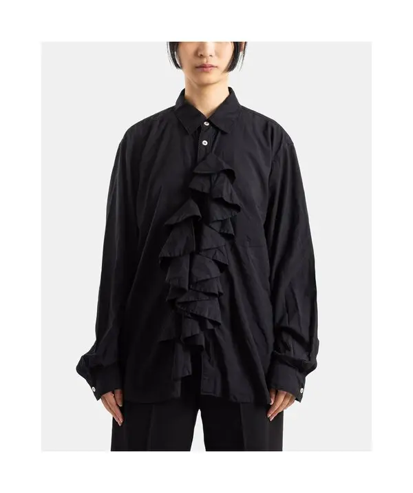 Comme Des Garçons Asymmetric Ruffle Shirt
