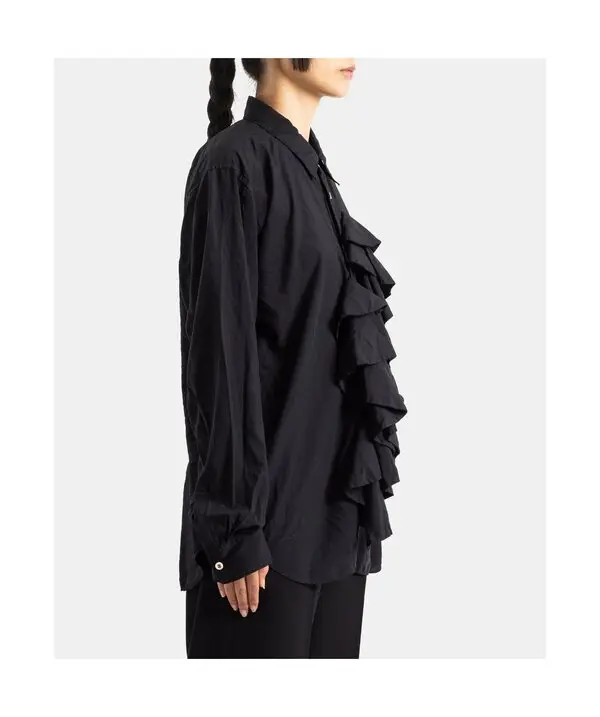 Comme Des Garçons Asymmetric Ruffle Shirt
