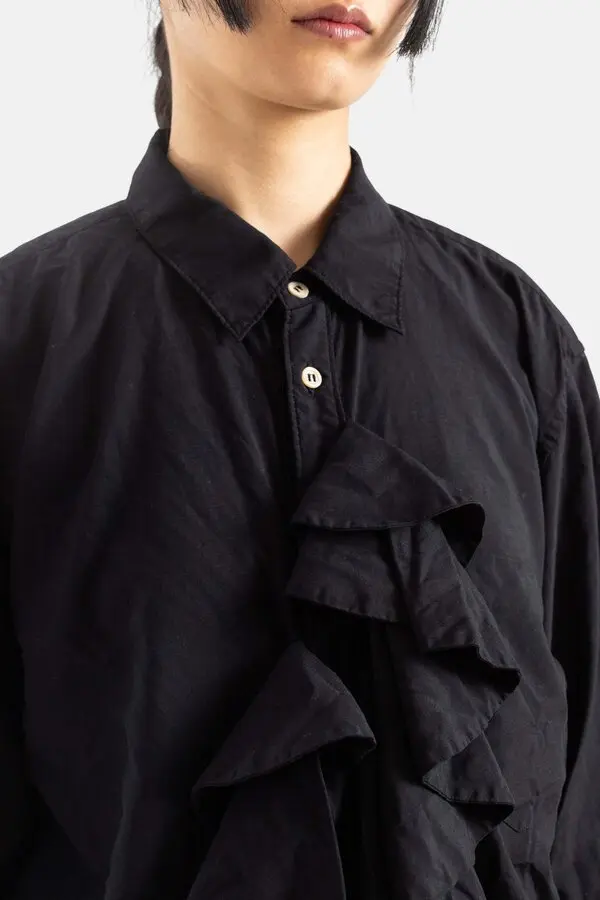 Comme Des Garçons Asymmetric Ruffle Shirt