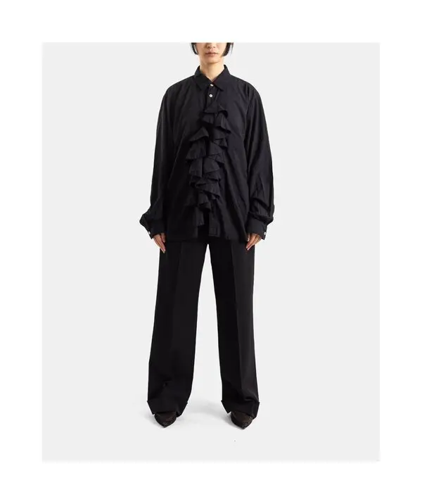 Comme Des Garçons Asymmetric Ruffle Shirt