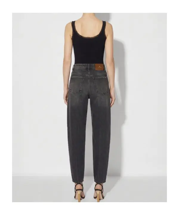 Elisabetta Franchi Button-up Faded-effect Jeans