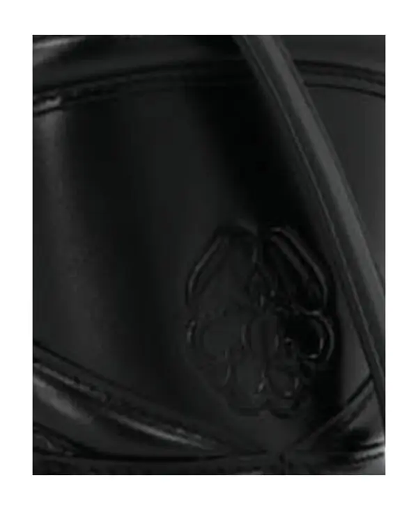Alexander McQueen The Curve Logo Embossed Mini Bucket Bag
