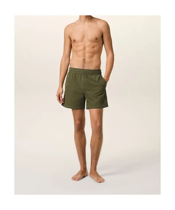 AMI Paris Logo Embroidered Beach Shorts