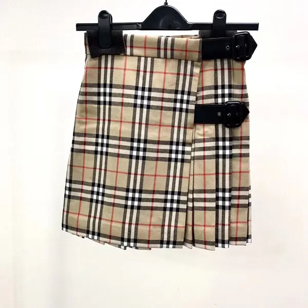 Burberry Lambskin Detail Vintage Check Kilt