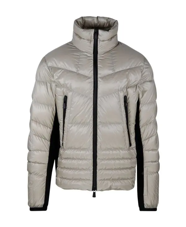 Moncler Canmore Logo Patch Down Jacket