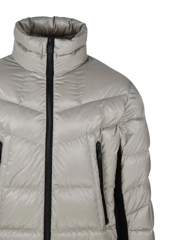 Moncler Canmore Logo Patch Down Jacket