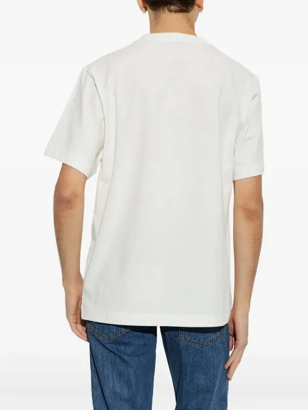 Burberry Etched Knight Crewneck T-shirt - Chalk White