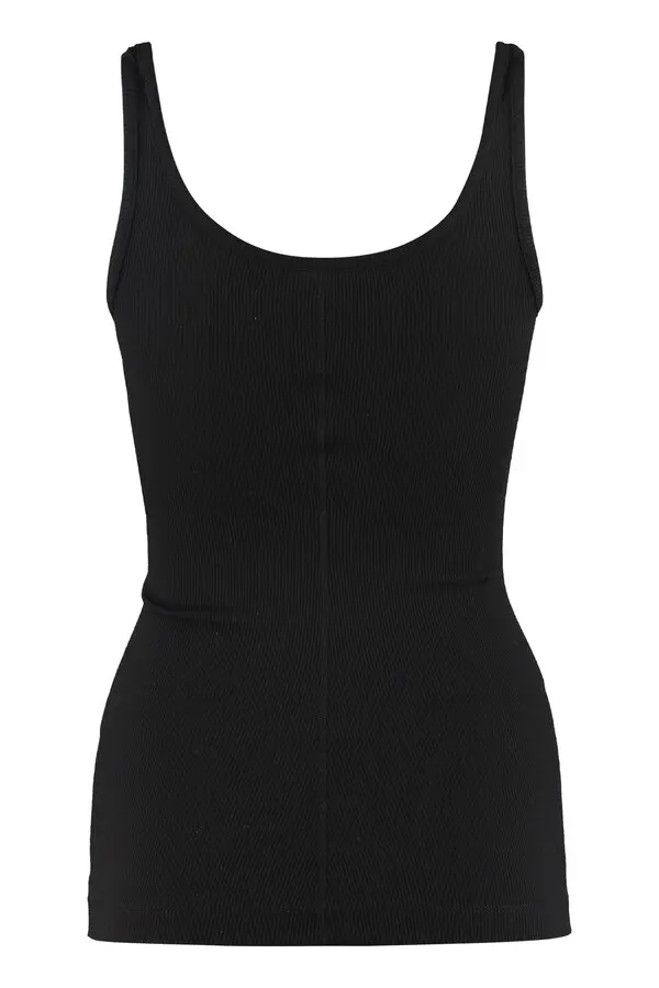 Vince Ribbed Sleeveless Tank Top