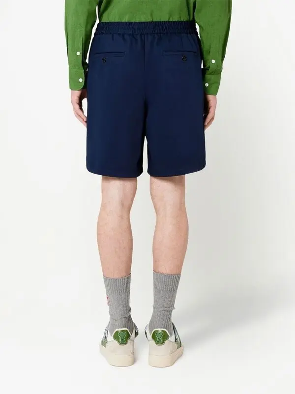 AMI Paris De Coeur Elasticated Waistband Track Shorts