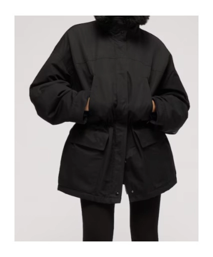 Gucci Technical Cotton Faille Jacket With Shearling