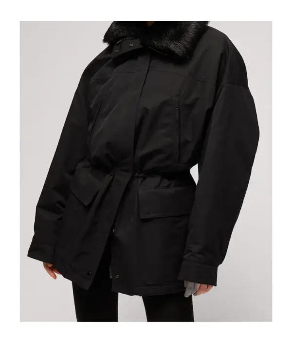 Gucci Technical Cotton Faille Jacket With Shearling